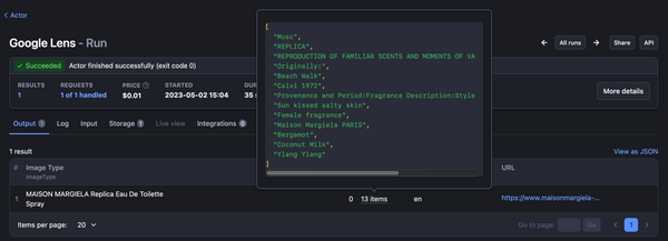 How to use Google Lens API for OCR text and image search