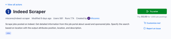 How to scrape Indeed jobs and company profiles How to scrape Indeed jobs and company profiles