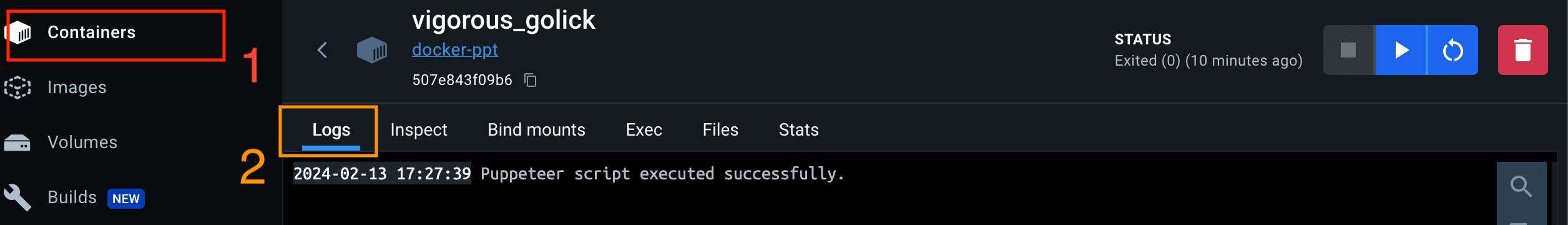How to run Puppeteer in a Docker container