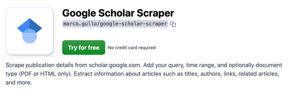 How to scrape Google Scholar