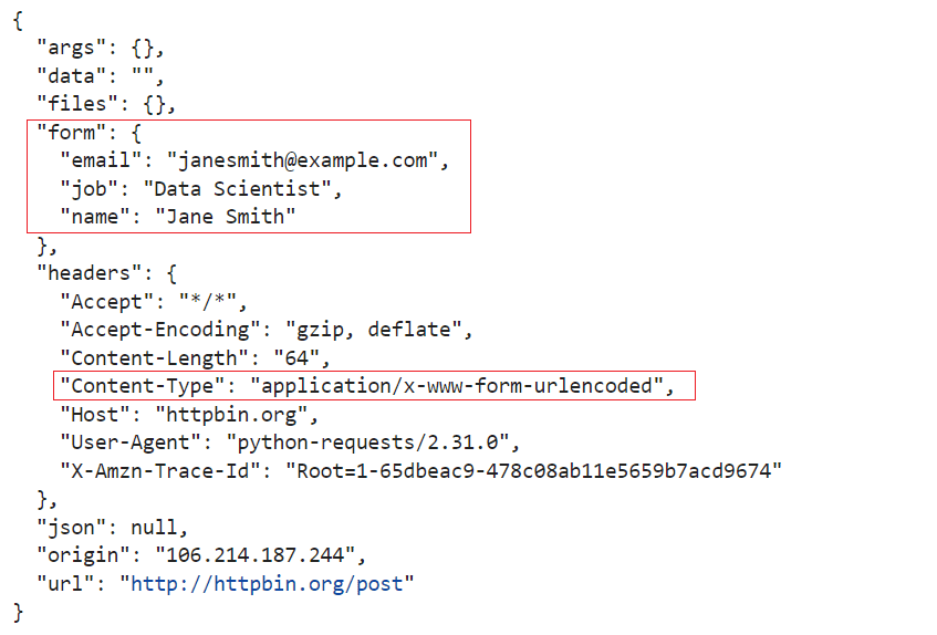 How to post JSON data with Python Requests