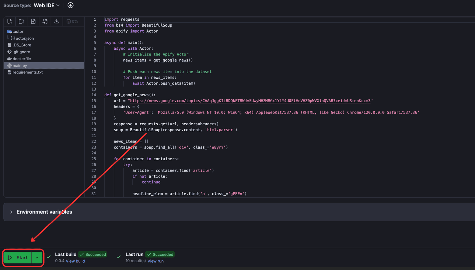 How to scrape Bing search results