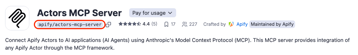 How to use MCP with Apify Actors