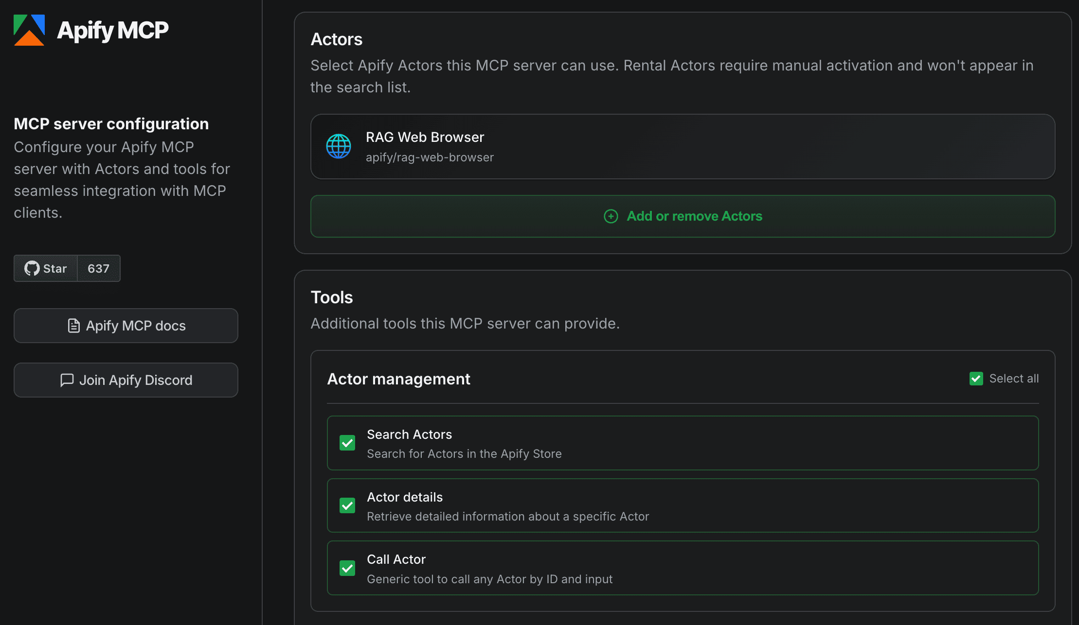 How to add Apify MCP Server to Cursor IDE
